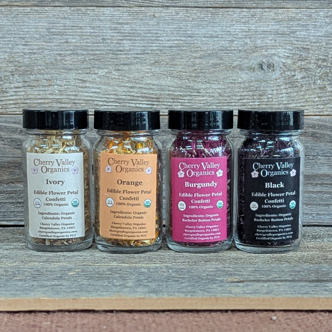 Edible Flower Petal Confetti – Cherry Valley Organics