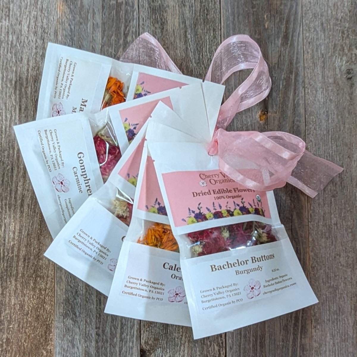 Organic Edible Flower Gift Collection – Cherry Valley Organics